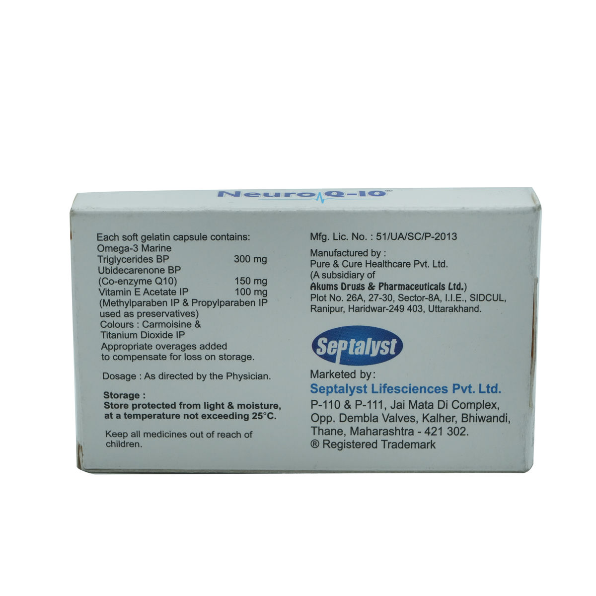 Neuro Q-10 Capsule 10's Price, Uses, Side Effects, Composition - Apollo ...