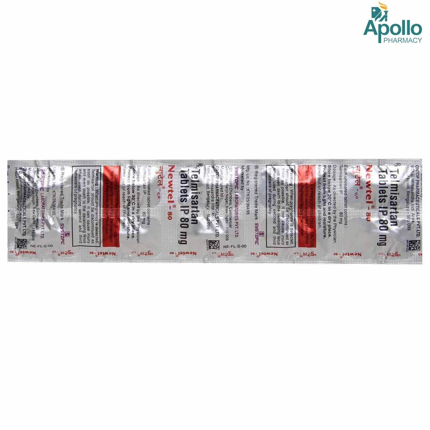 NEWTEL 80MGTABLET Price, Uses, Side Effects, Composition - Apollo Pharmacy