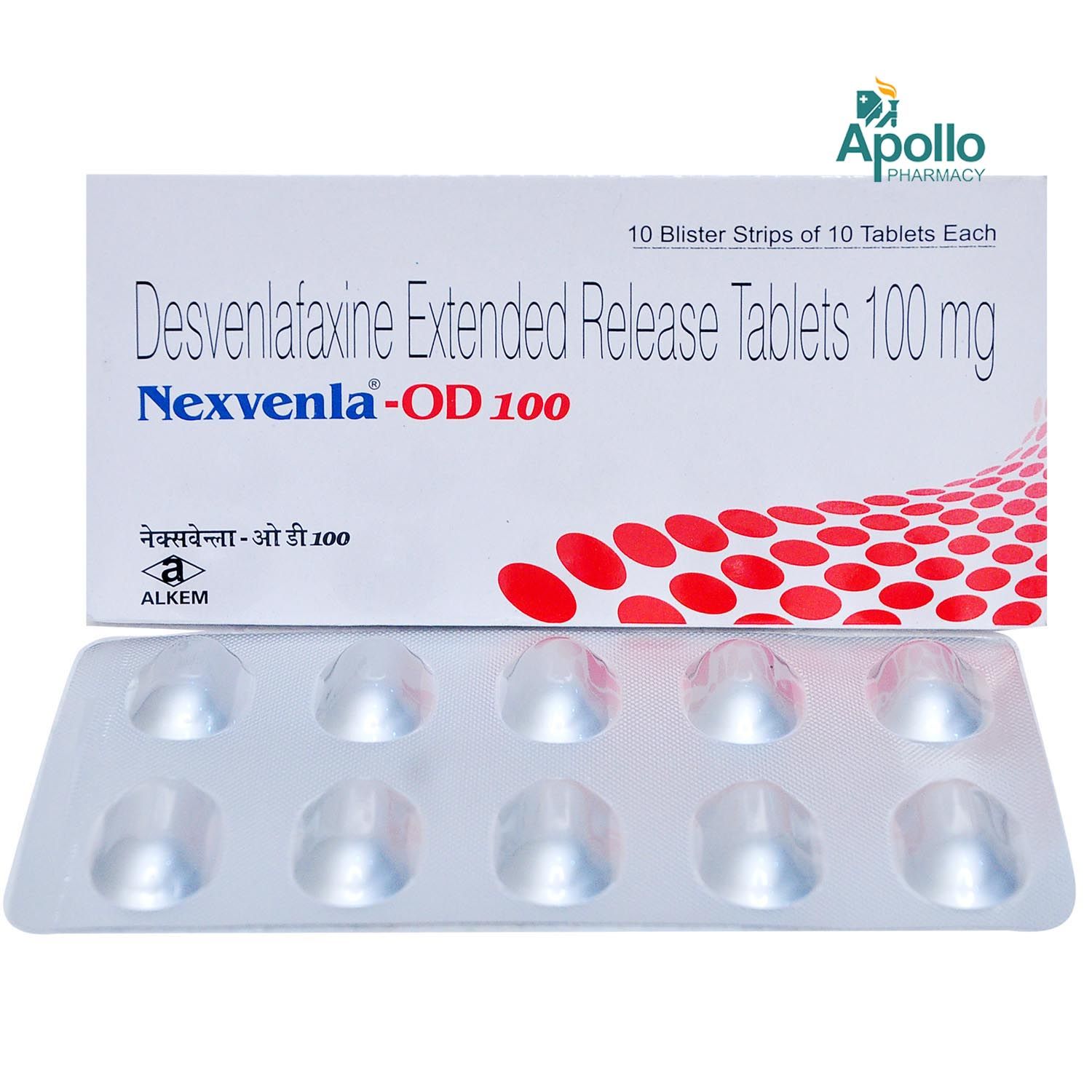 Nexvenla-OD 100 Tablet 10's Price, Uses, Side Effects, Composition ...