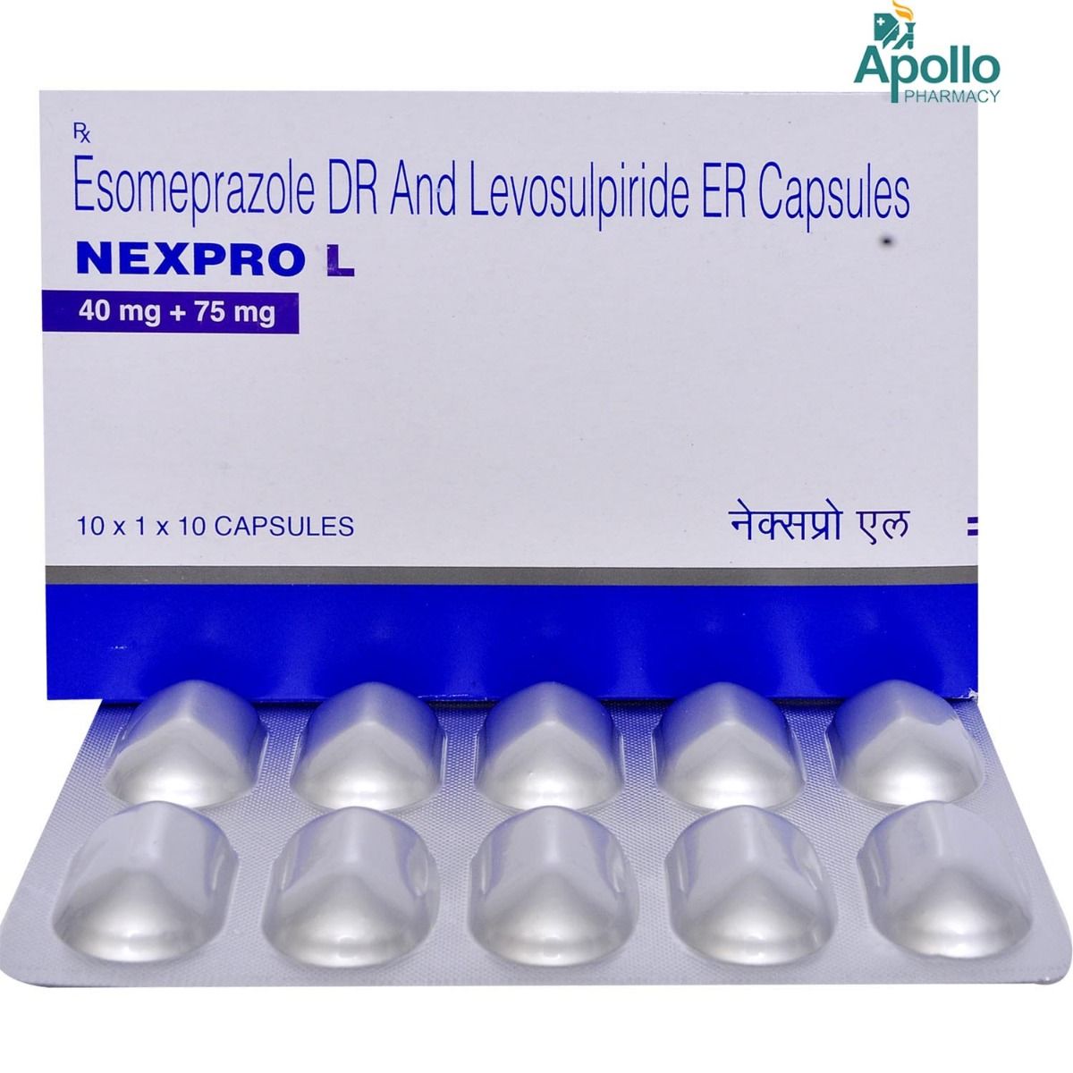 Nexpro L Capsule 10's Price, Uses, Side Effects, Composition - Apollo ...