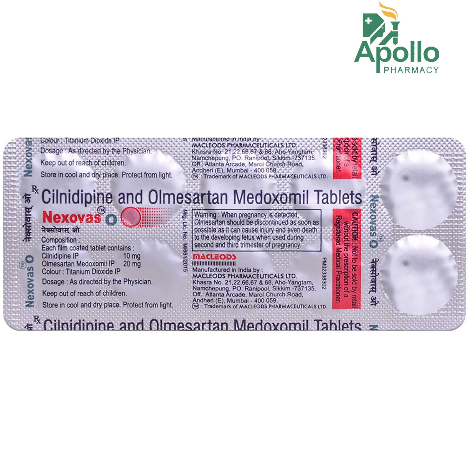 Nexovas O Tablet 10's Price, Uses, Side Effects, Composition - Apollo ...