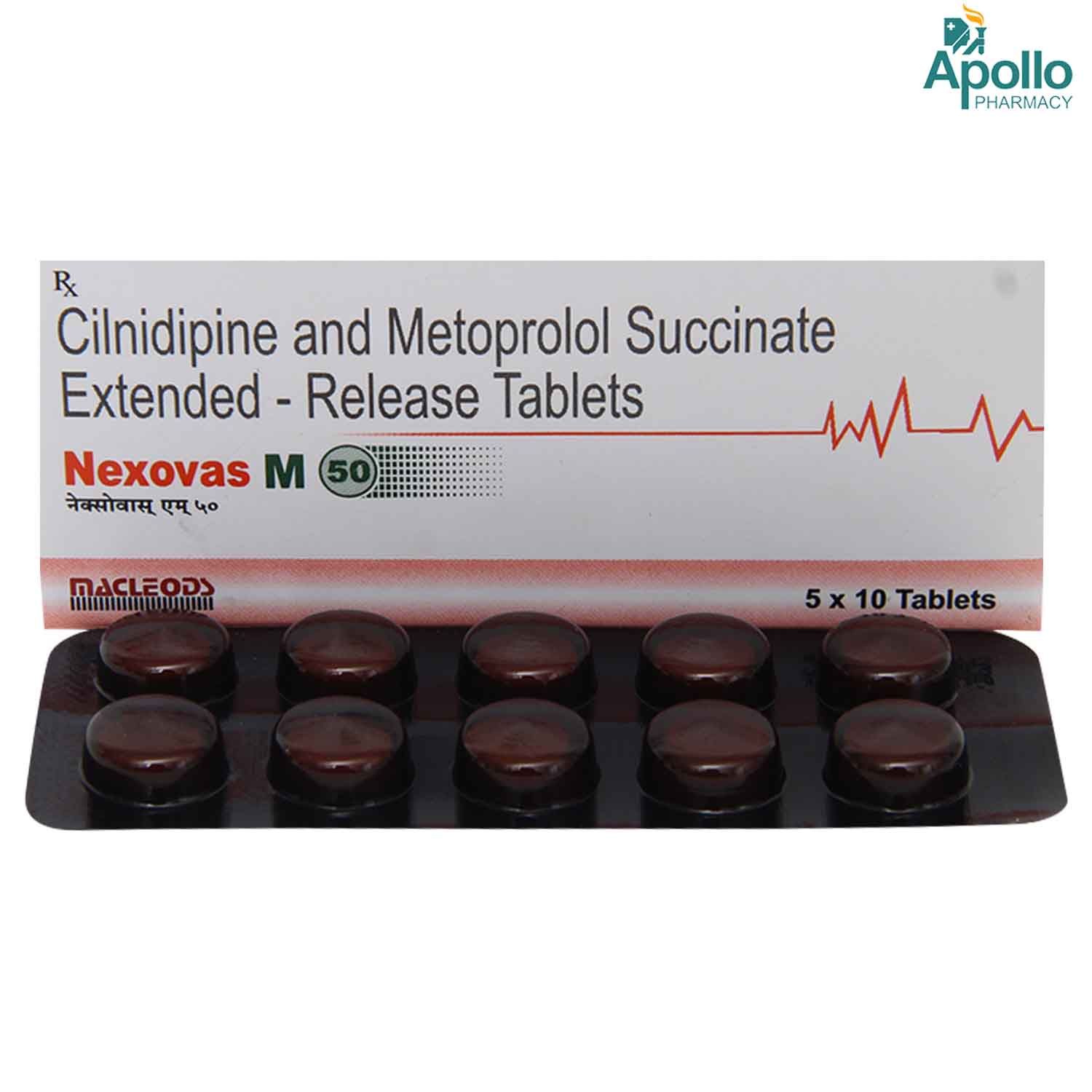 Nexovas M 50 Tablet 10's Price, Uses, Side Effects, Composition ...