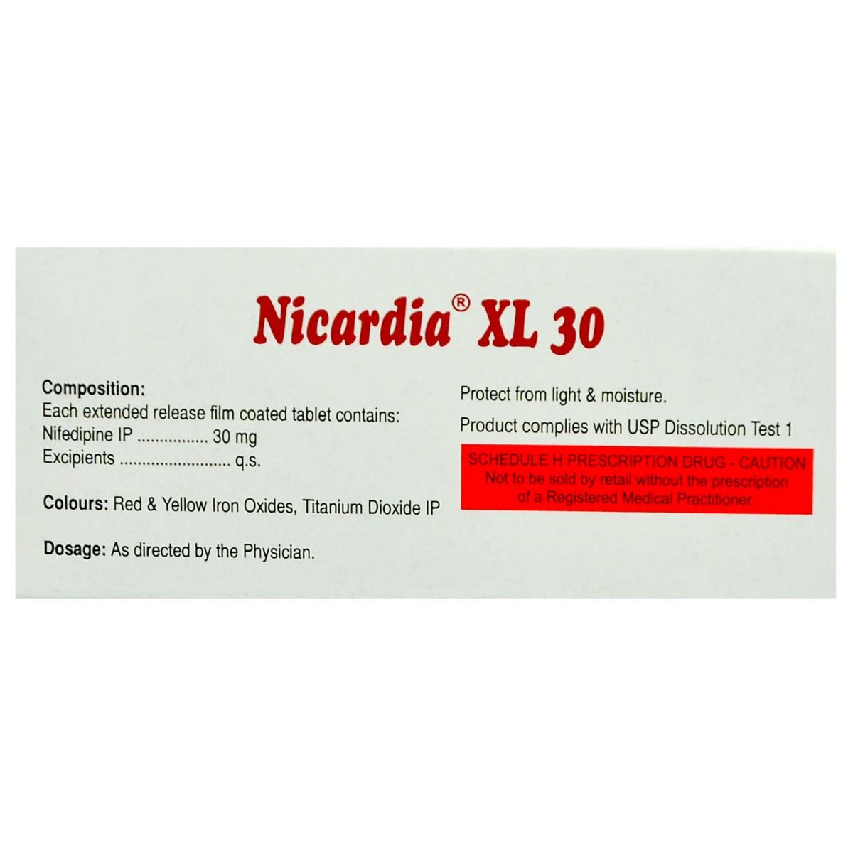 Nicardia XL 30 Tablet | Uses, Side Effects, Price | Apollo Pharmacy
