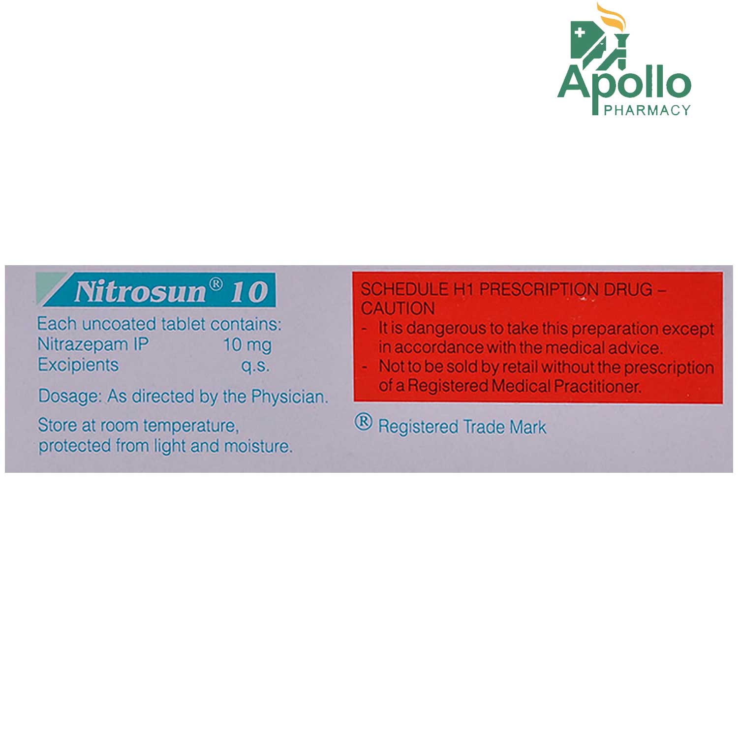 Nitrosun 10 Tablet | Uses, Side Effects, Price | Apollo Pharmacy
