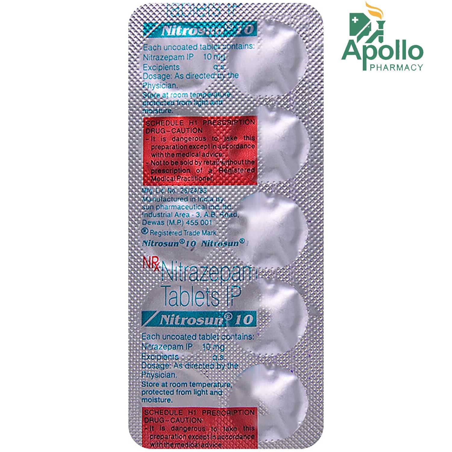 Nitrosun 10 Tablet | Uses, Side Effects, Price | Apollo Pharmacy