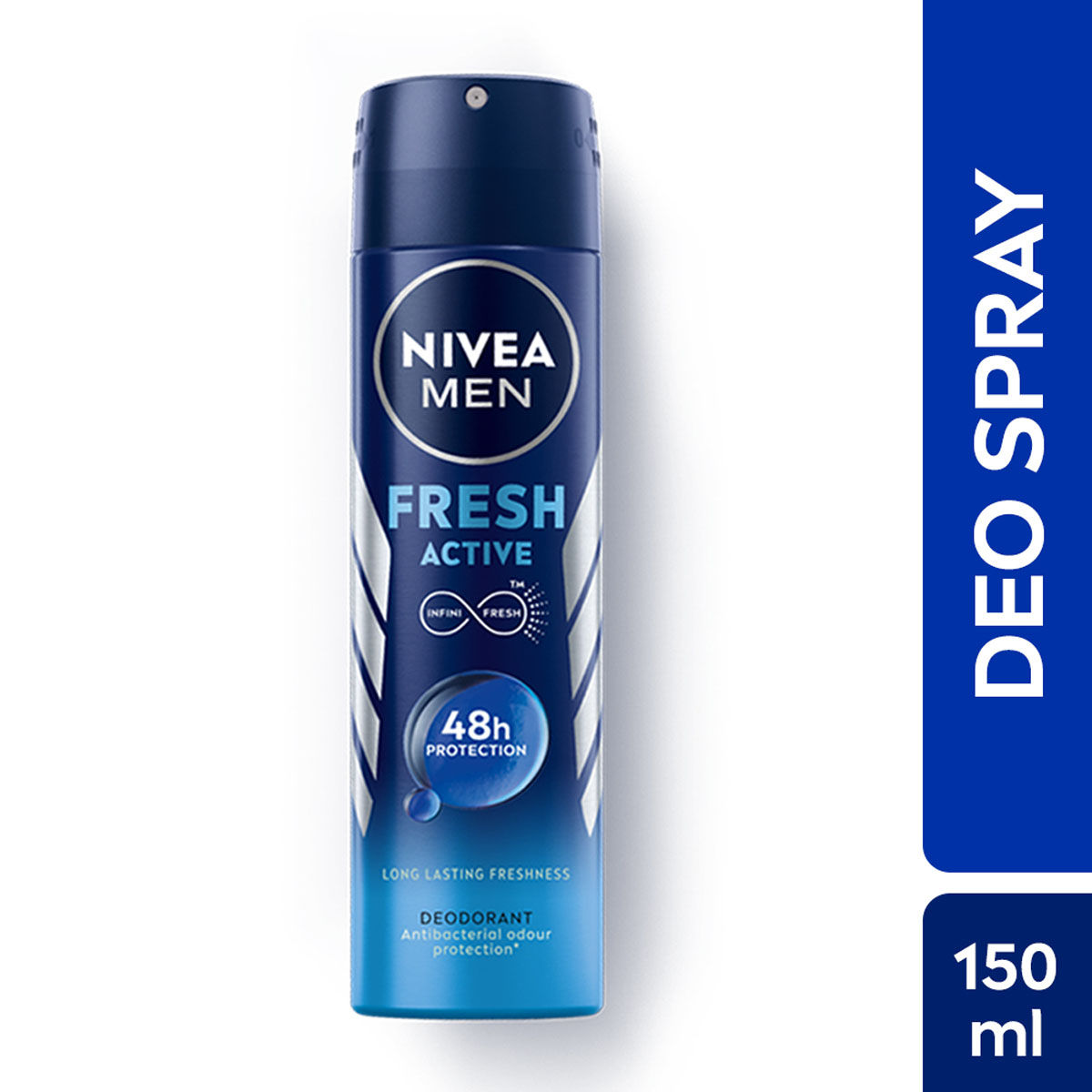 Buy Nivea Men Fresh Active Deodorant Spray, 150 ml | 19 Minutes ...