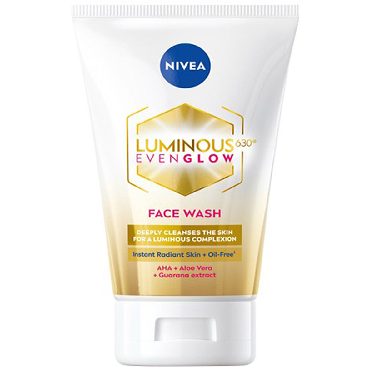 Buy Nivea Luminous 630 Even Glow Face Wash, 100 ml | 19 Minutes ...