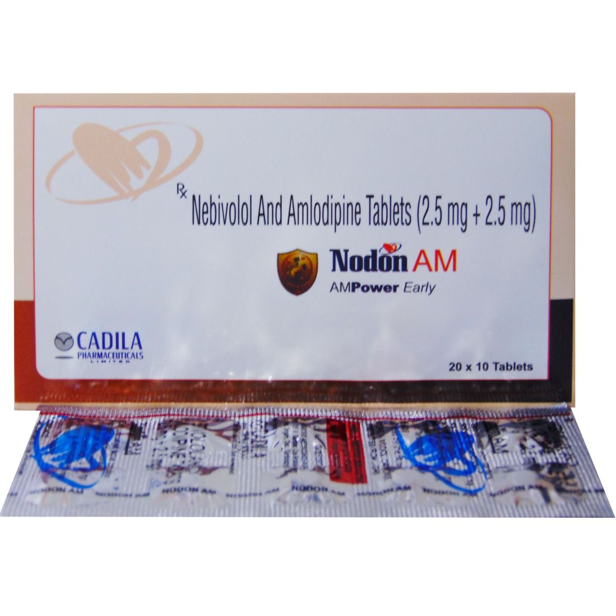 Nodon AM 2.5mg/2.5mg Tablet 10's Price, Uses, Side Effects, Composition ...
