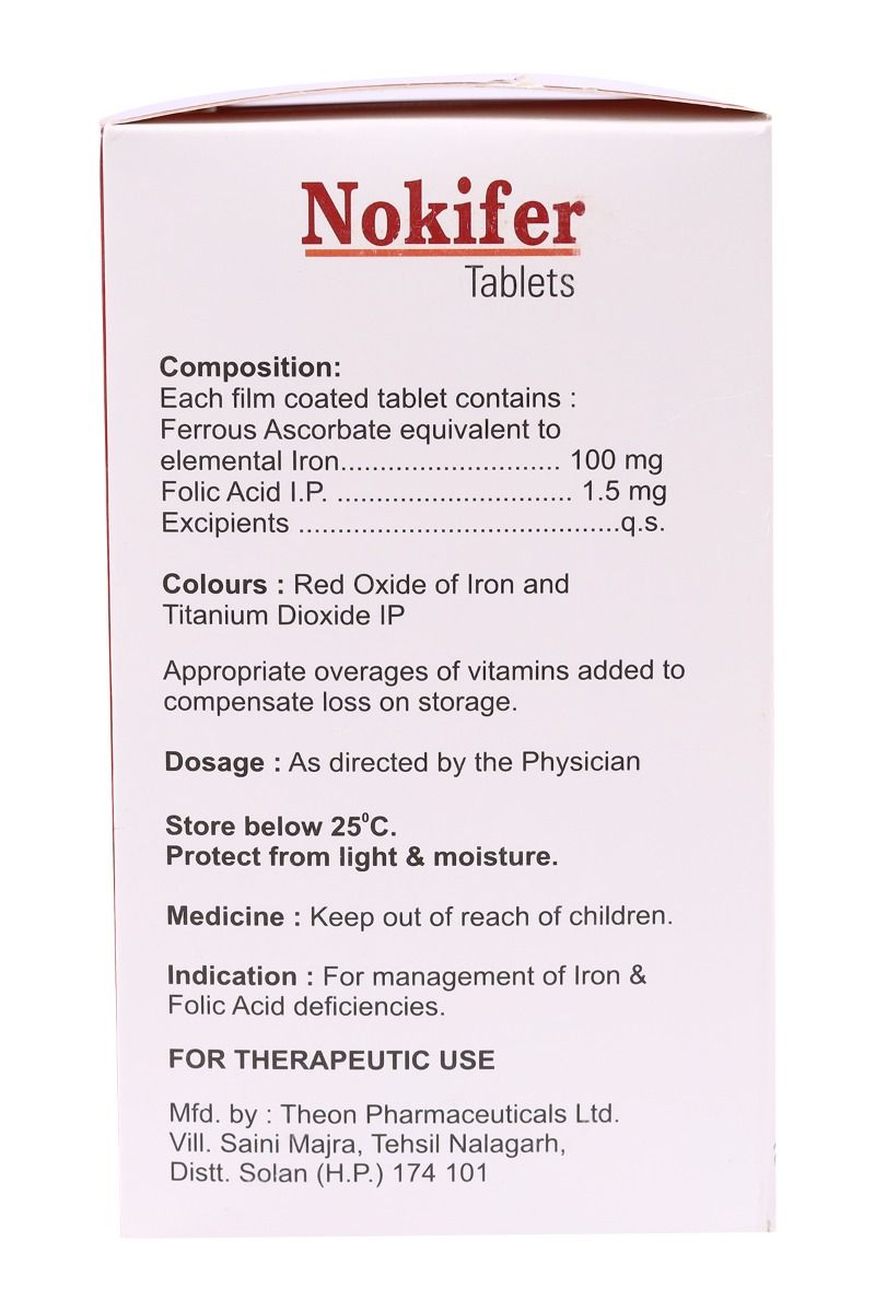 Nokifer Tablet 10's Price, Uses, Side Effects, Composition - Apollo ...