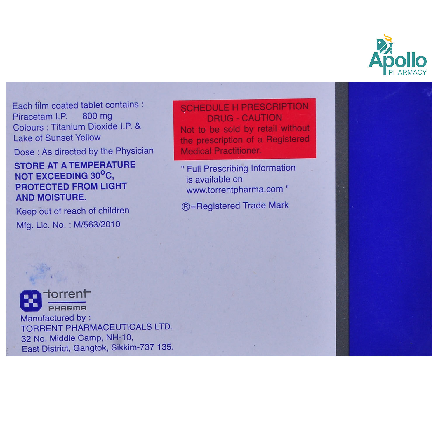 Normabrain-800 Tablet | Uses, Side Effects, Price | Apollo Pharmacy