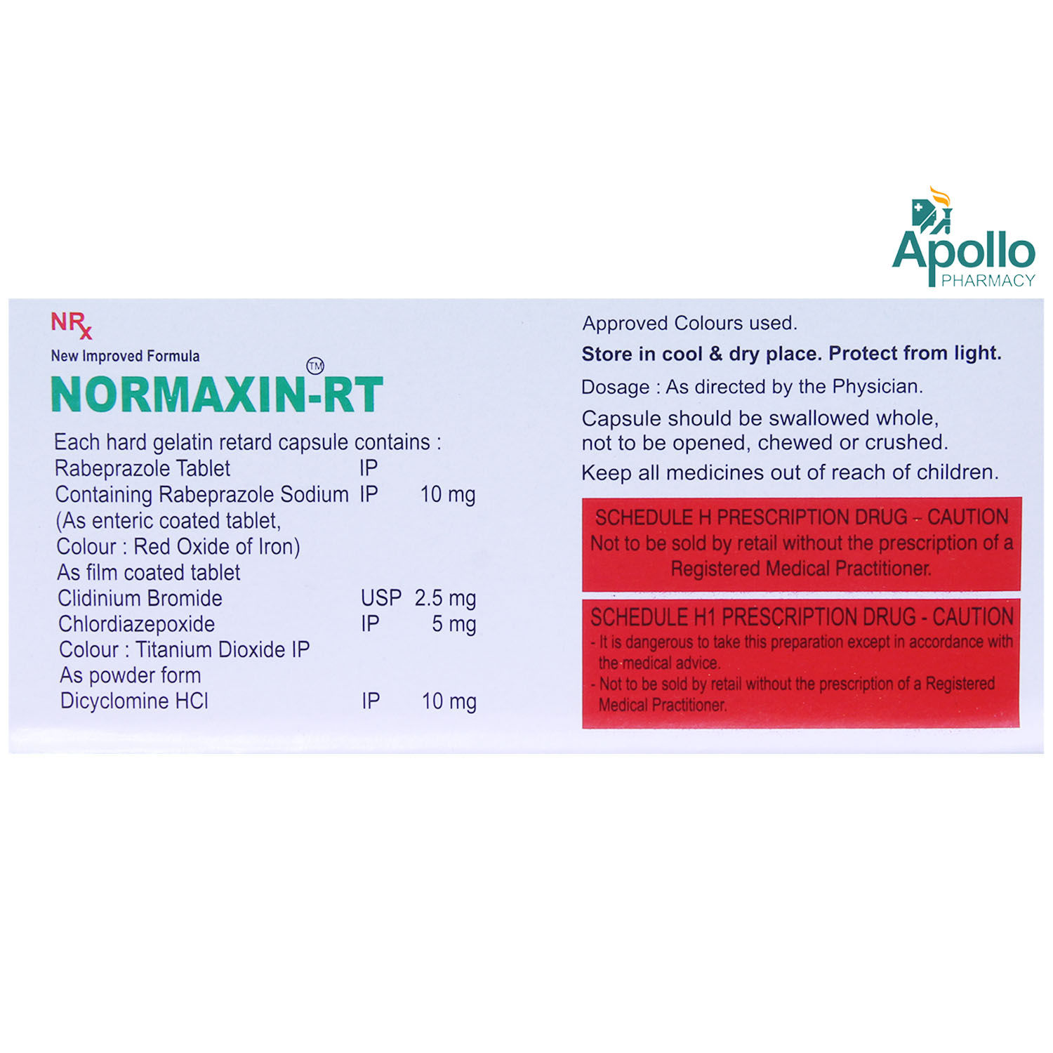 Normaxin RT Tablet | Uses, Side Effects, Price | Apollo Pharmacy