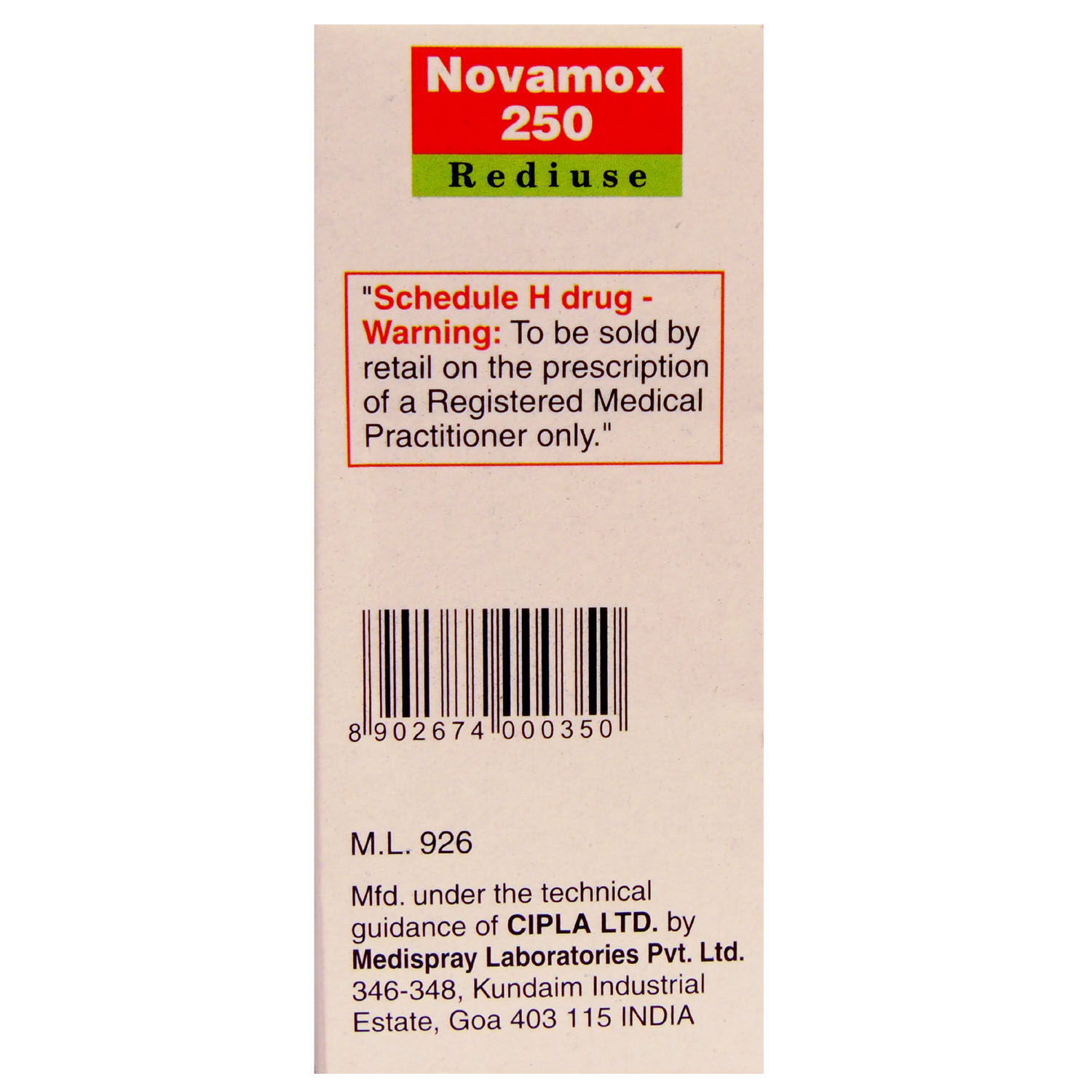 Novamox 250 Rediuse Oral Suspension 60 ml Price, Uses, Side Effects ...