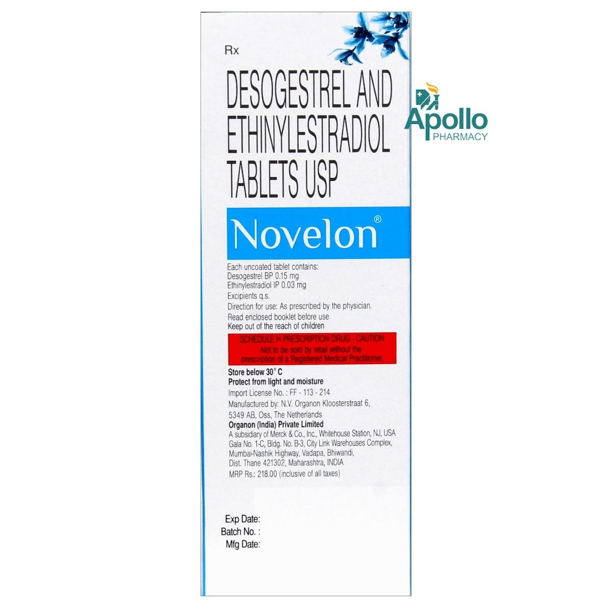 Novelon Tablet 21's Price, Uses, Side Effects, Composition - Apollo ...