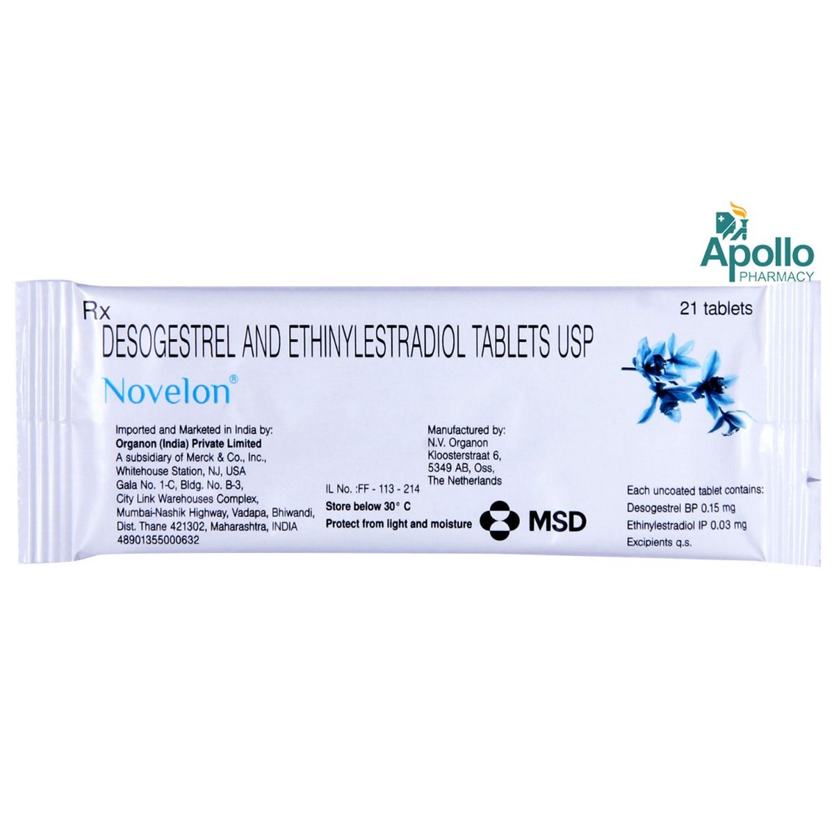 Novelon Tablet | Uses, Side Effects, Price | Apollo Pharmacy