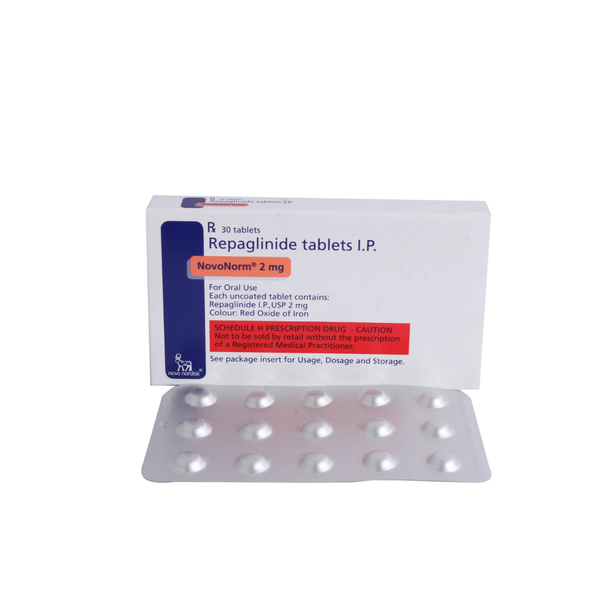 Novonorm 2 mg Tablet 15's Price, Uses, Side Effects, Composition ...