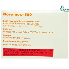Novamox-500 Capsule | Uses, Side Effects, Price | Apollo Pharmacy