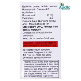 Novastat 10 Tablet | Uses, Side Effects, Price | Apollo Pharmacy