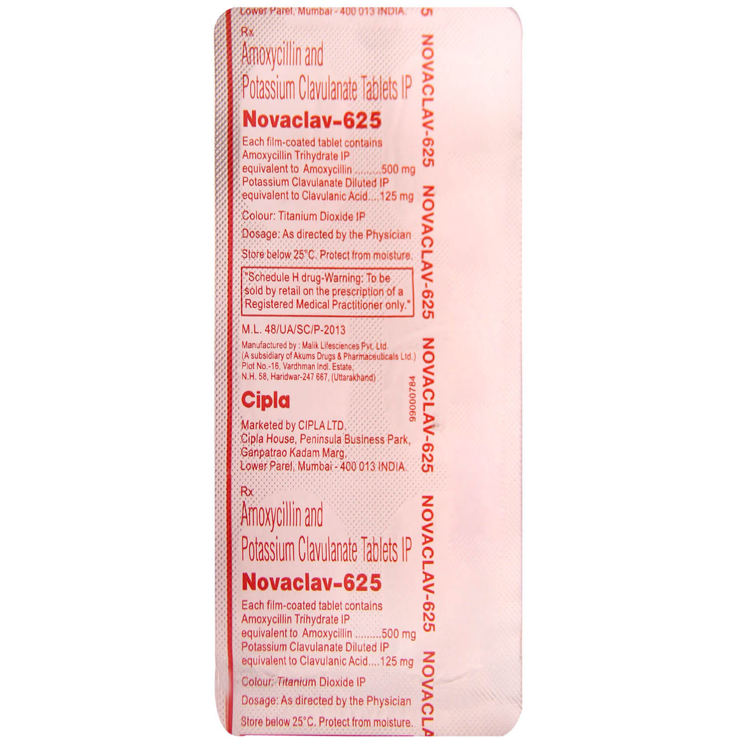 Novaclav-625 Tablet 6's Price, Uses, Side Effects, Composition - Apollo ...