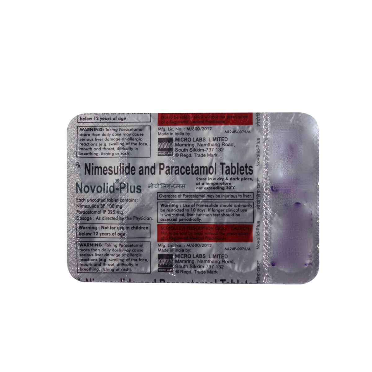 Novolid Plus Tablet 10's Price, Uses, Side Effects, Composition ...