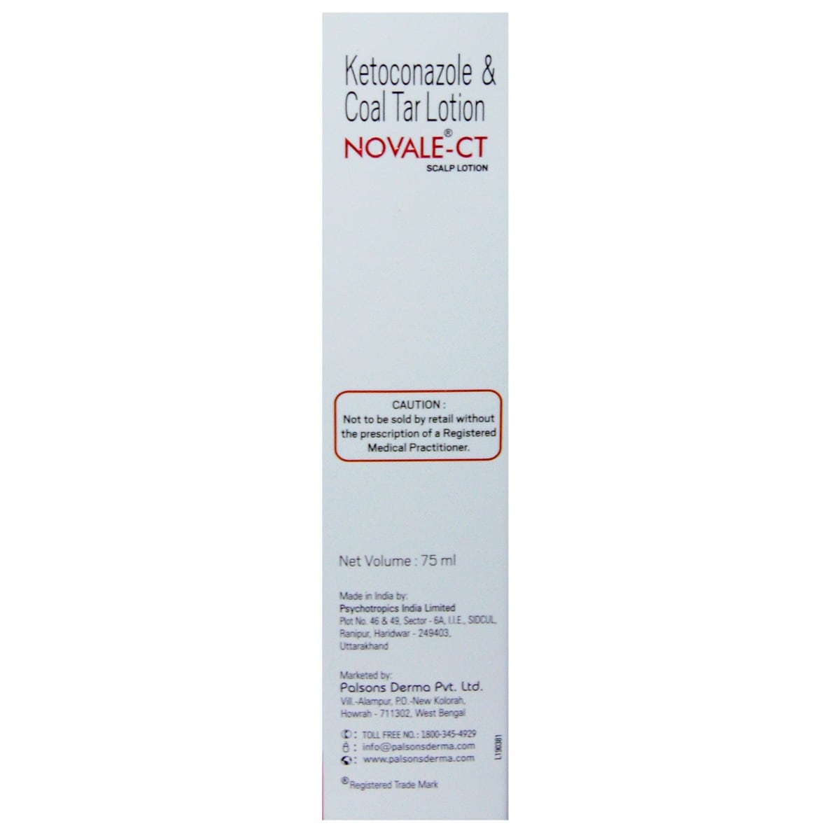Novale-CT Scalp Lotion | Uses, Side Effects, Price | Apollo Pharmacy