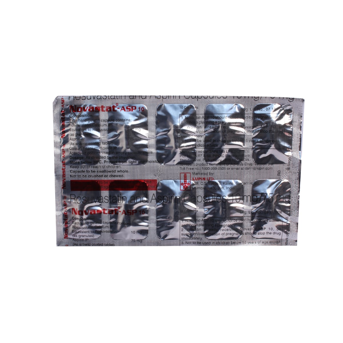 Novastat-Asp 10Mg/75Mg Capsule | Uses, Side Effects, Price | Apollo ...