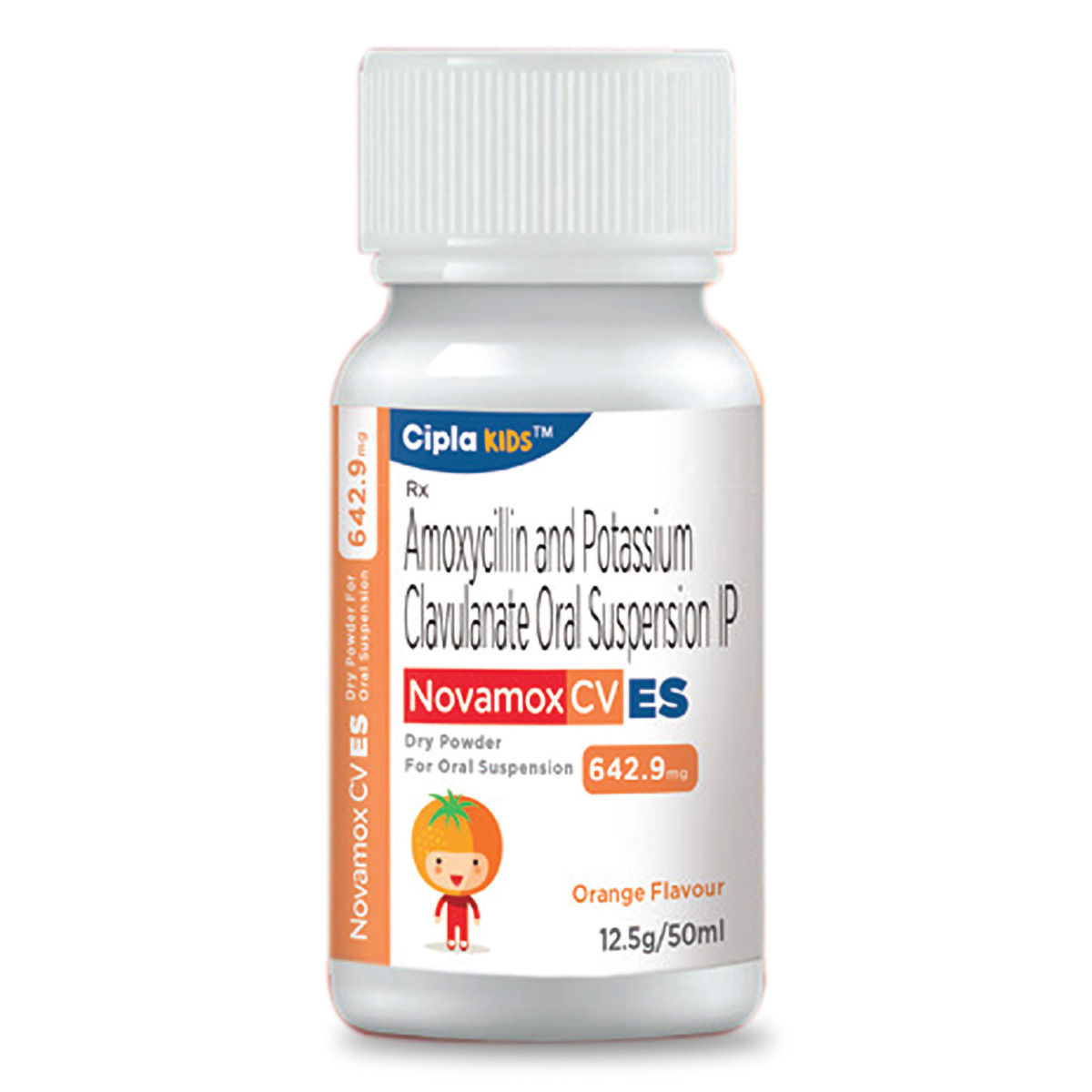 Novamox CV ES Orange Paed Oral Suspension | Uses, Side Effects, Price ...