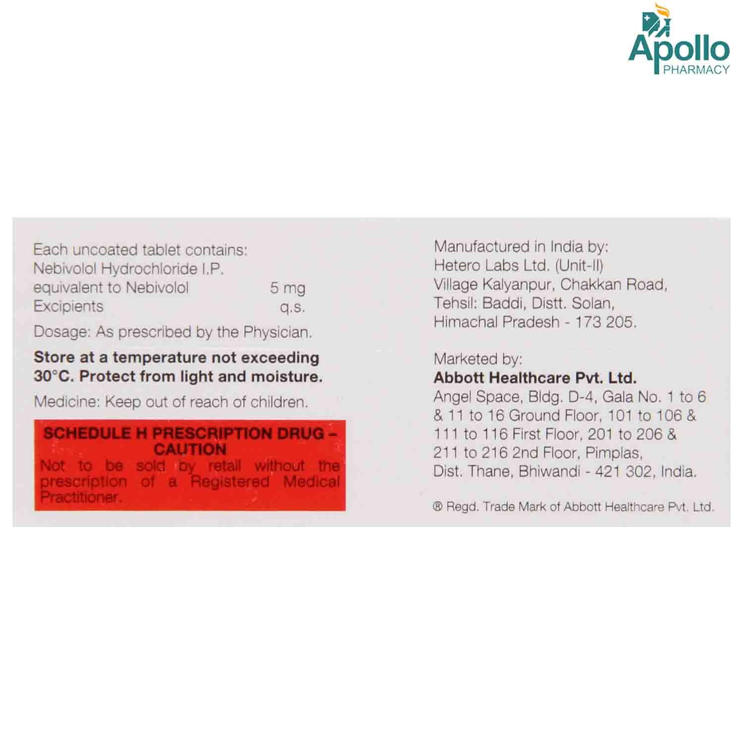 Nubeta 5mg Tablet 10's Price, Uses, Side Effects, Composition - Apollo ...