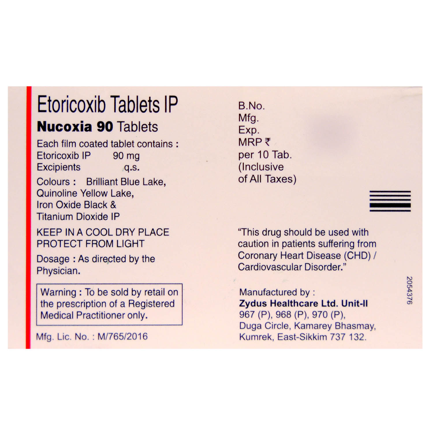 Nucoxia 90 Tablet | Uses, Side Effects, Price | Apollo Pharmacy