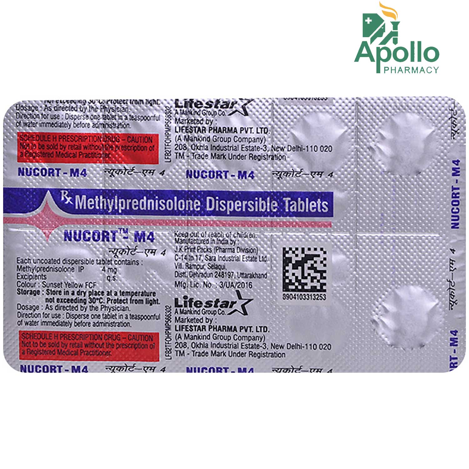 Nucort-M4 Tablet | Uses, Side Effects, Price | Apollo Pharmacy