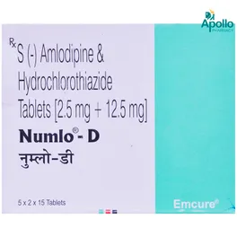 Numlo D 2.5 Tablet | Uses, Side Effects, Price | Apollo Pharmacy