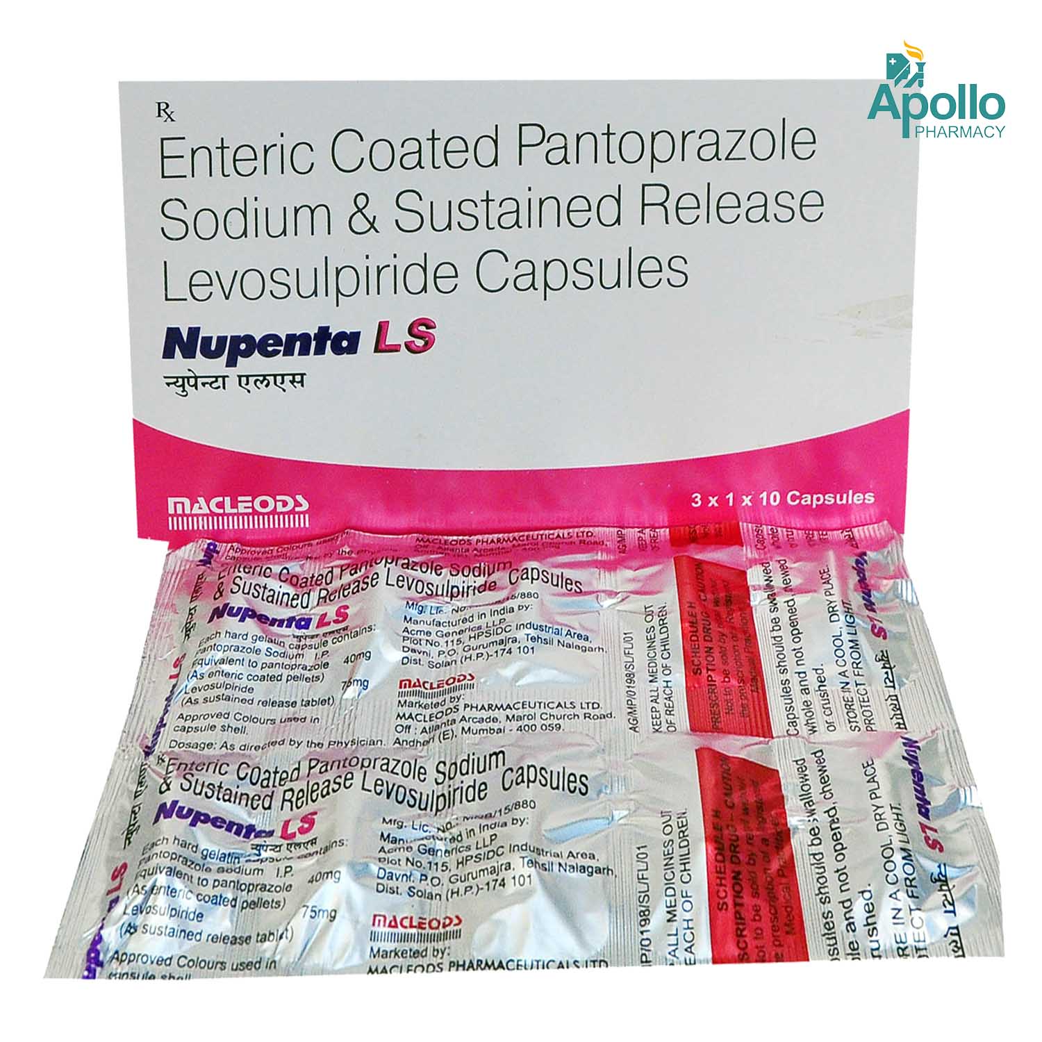 Nupenta LS Capsule 10's Price, Uses, Side Effects, Composition - Apollo ...