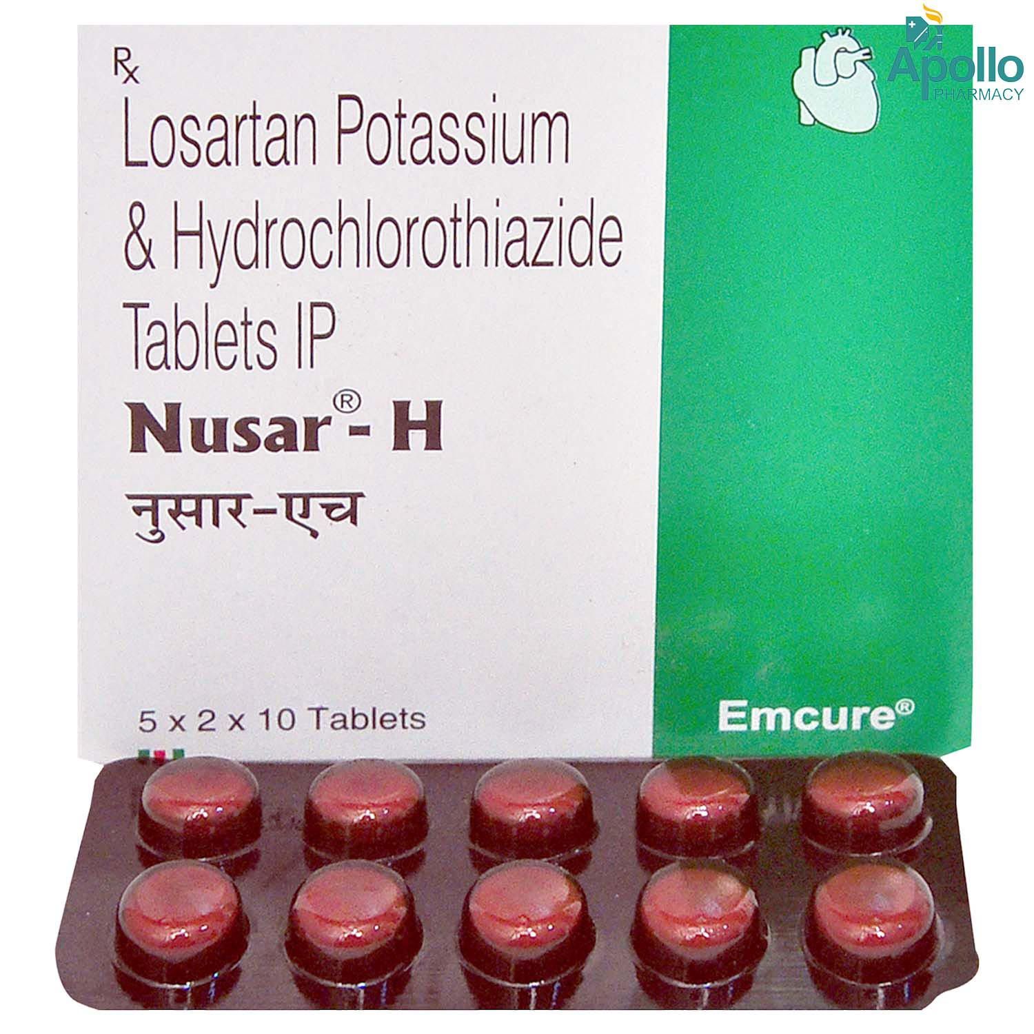 NUSAR H TABLET Price, Uses, Side Effects, Composition - Apollo Pharmacy