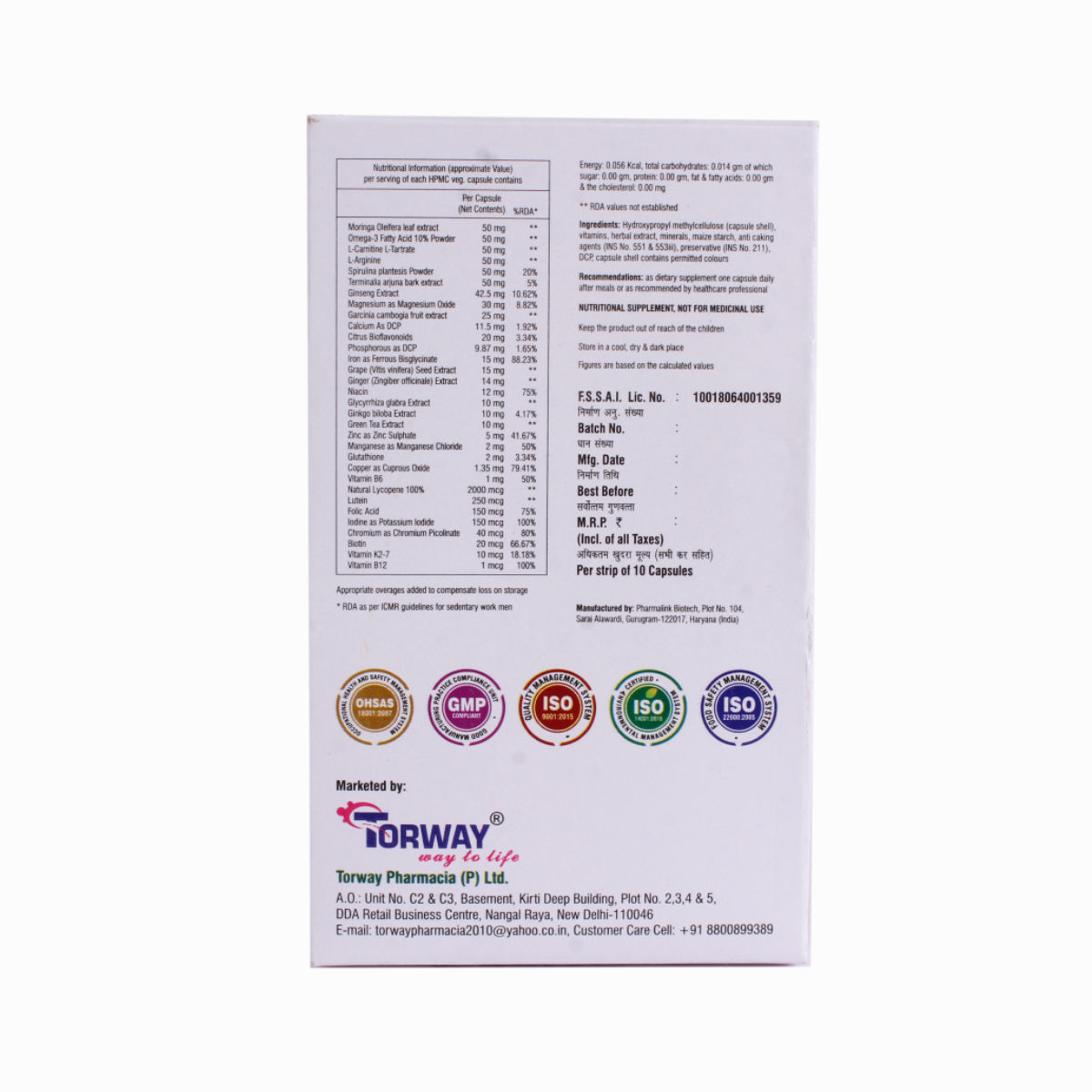 Nutritor Forte Capsule 10's Price, Uses, Side Effects, Composition ...