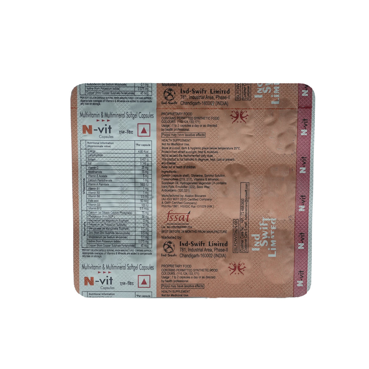 N-Vit Capsule 15's Price, Uses, Side Effects, Composition - Apollo Pharmacy