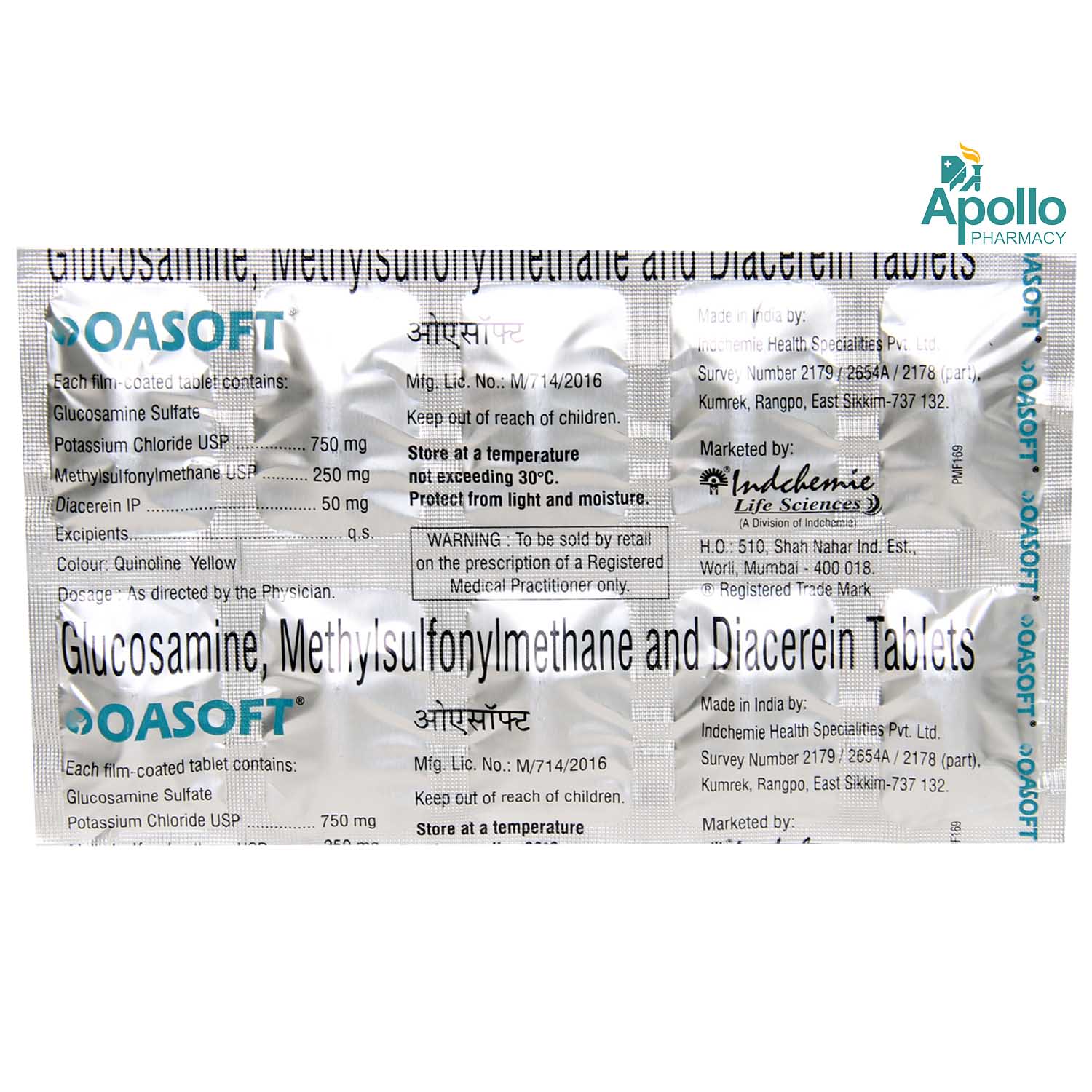 Oasoft Tablet 10's Price, Uses, Side Effects, Composition - Apollo Pharmacy