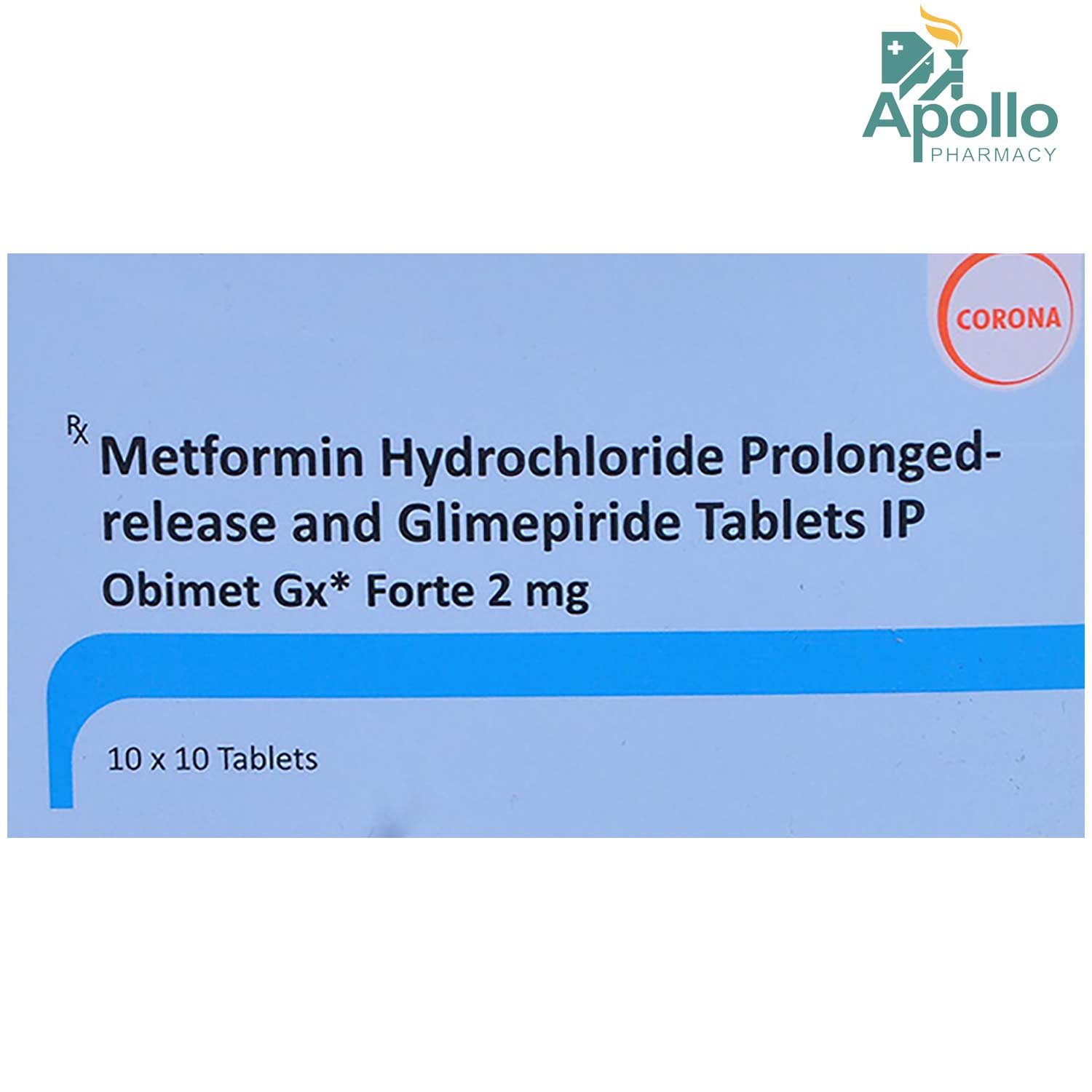 Obimet GX Forte 2 Tablet | Uses, Side Effects, Price | Apollo Pharmacy