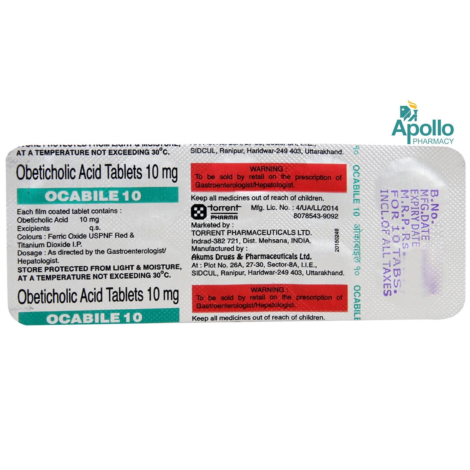 Ocabile 10 Tablet 10's Price, Uses, Side Effects, Composition - Apollo ...