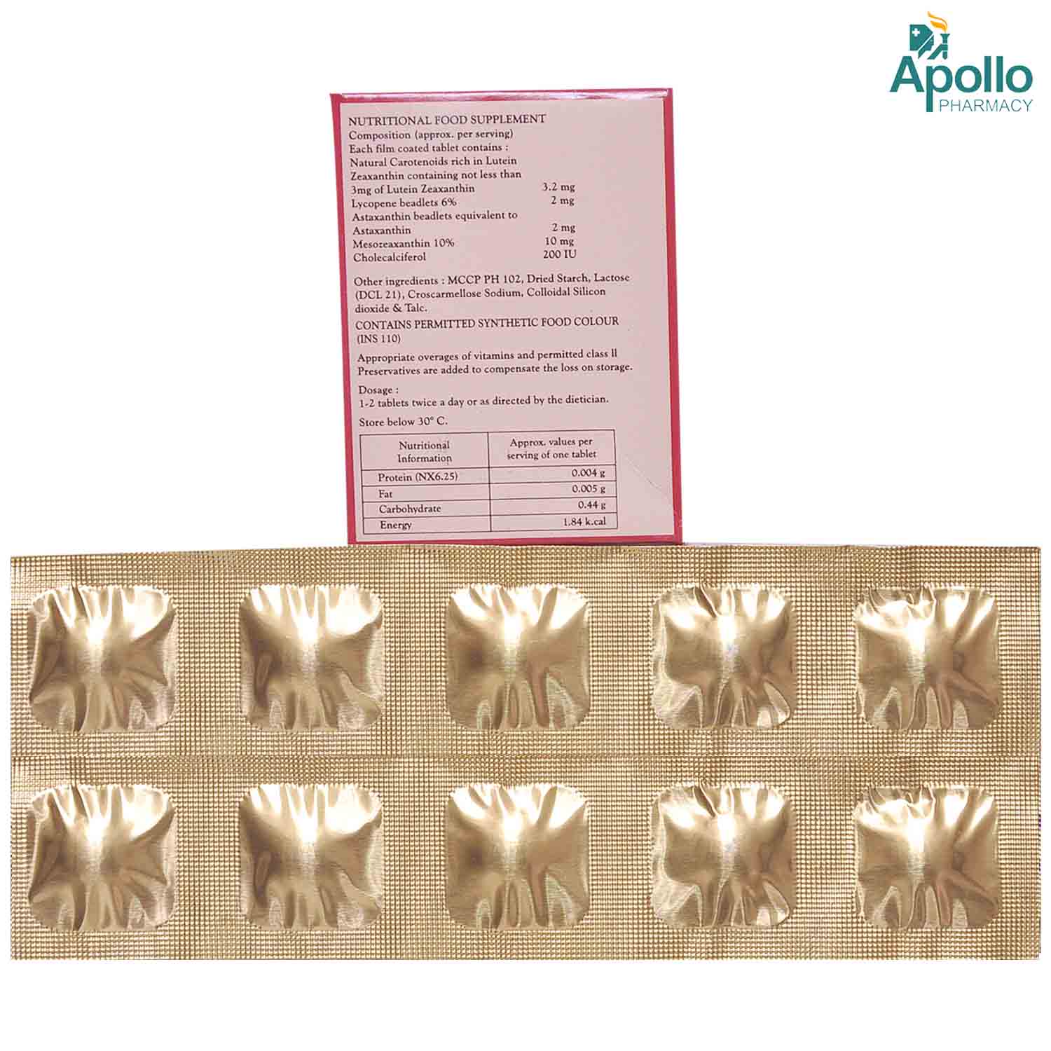 Ocugold Plus Tablet 10's Price, Uses, Side Effects, Composition ...