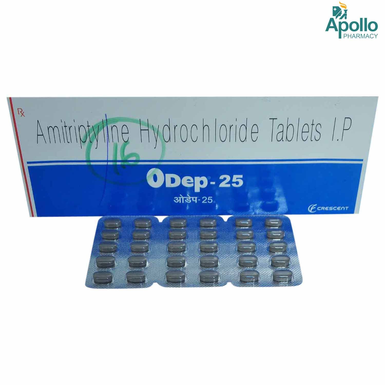 ODEP 25MG TABLET Price, Uses, Side Effects, Composition - Apollo Pharmacy