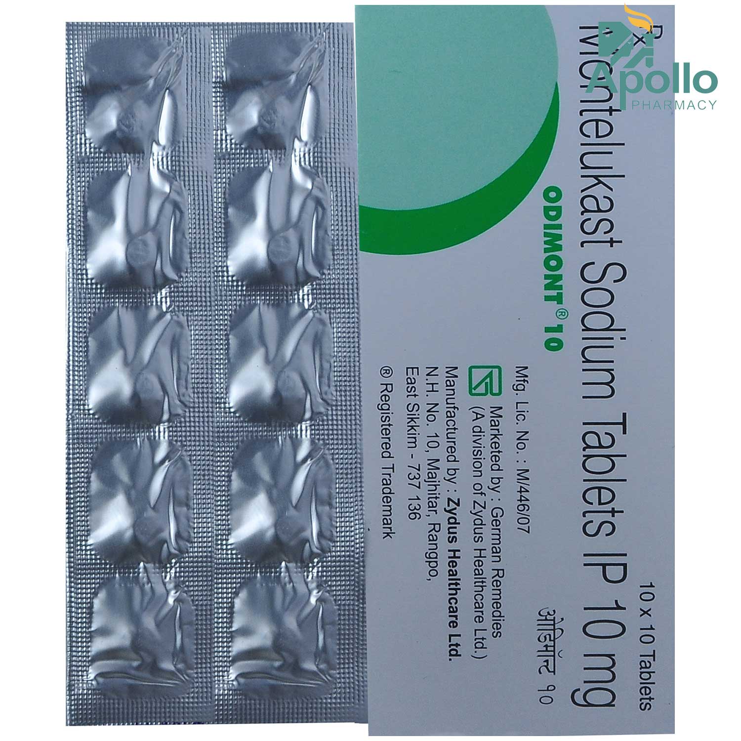 Odimont 10 Tablet | Uses, Side Effects, Price | Apollo Pharmacy