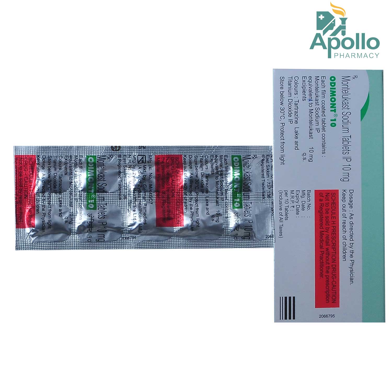 Odimont 10 Tablet 10's Price, Uses, Side Effects, Composition - Apollo ...