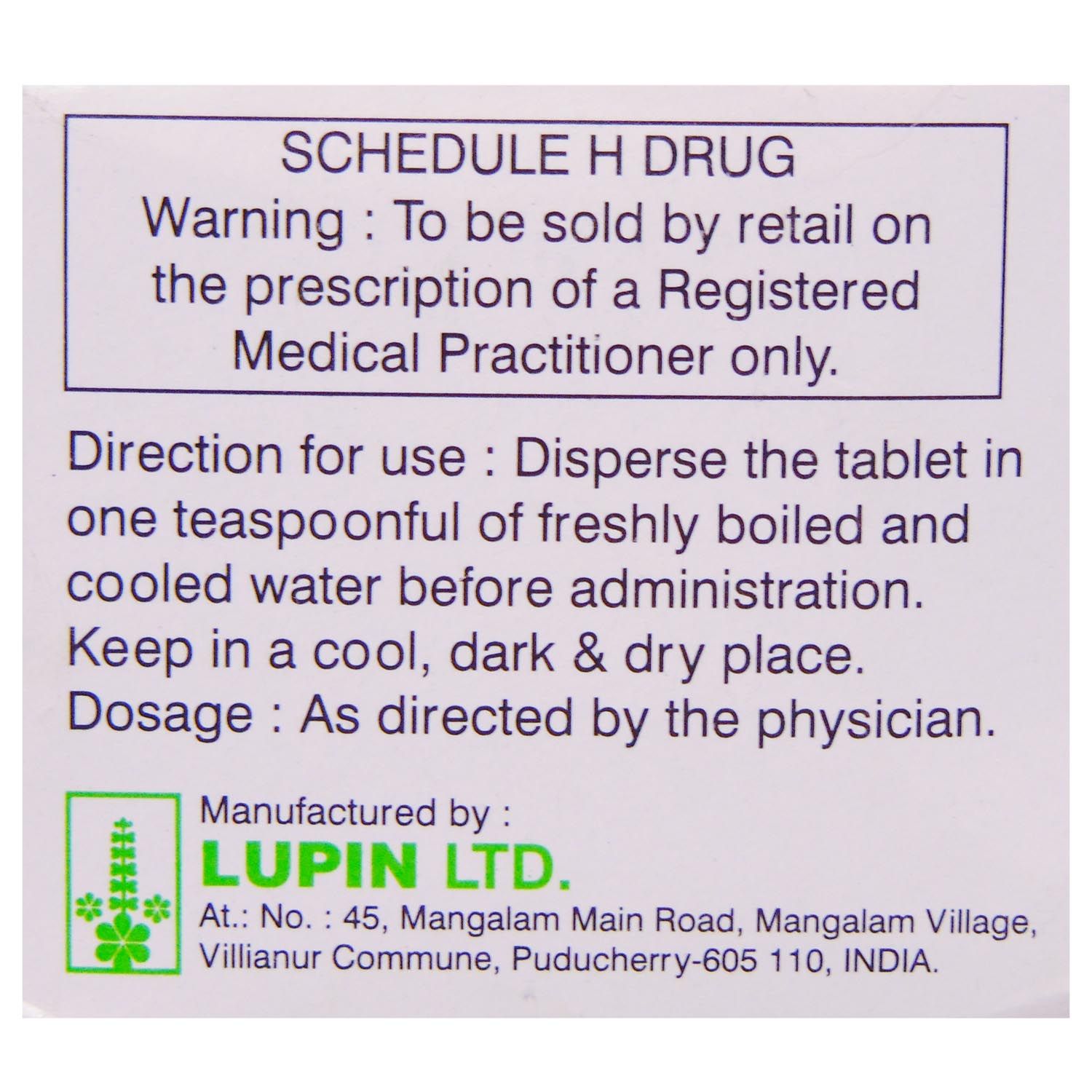 Odoxil DT 250 Tablet 10's Price, Uses, Side Effects, Composition ...