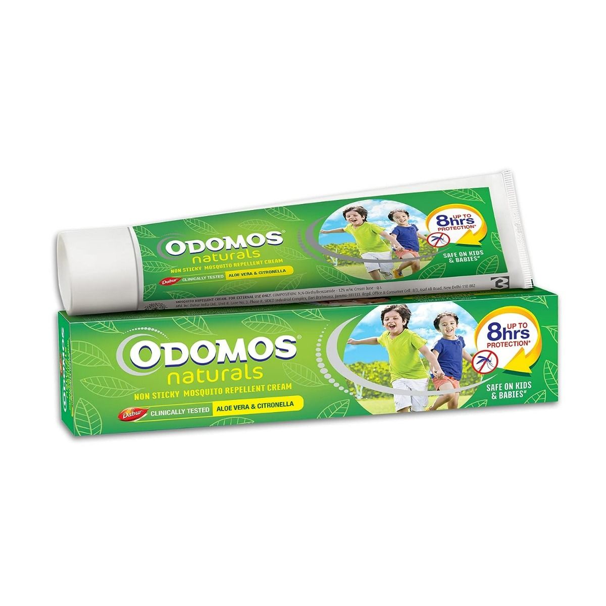 Buy Odomos Naturals Mosquito Repellent Cream, 100 gm | 19 Minutes ...