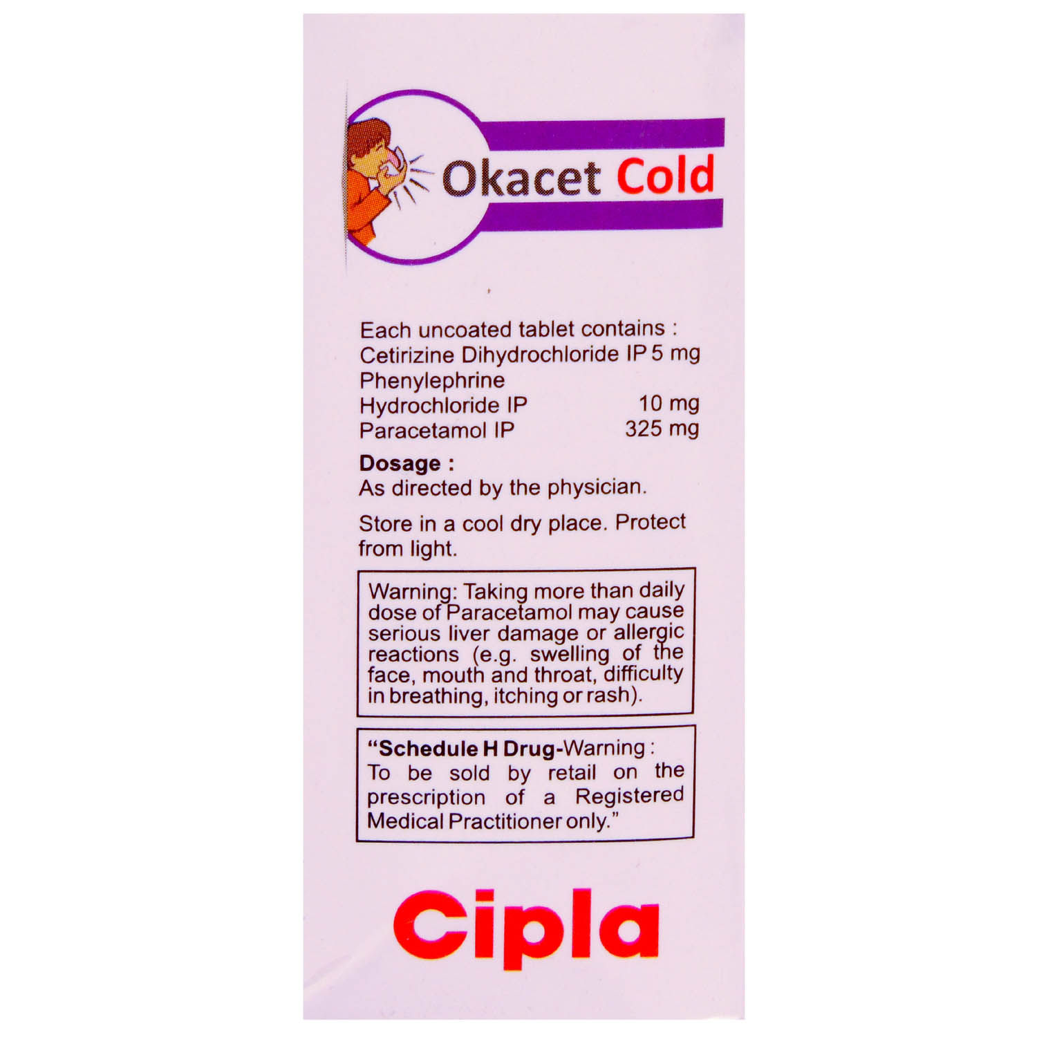 Okacet Cold Tablet | Uses, Side Effects, Price | Apollo Pharmacy