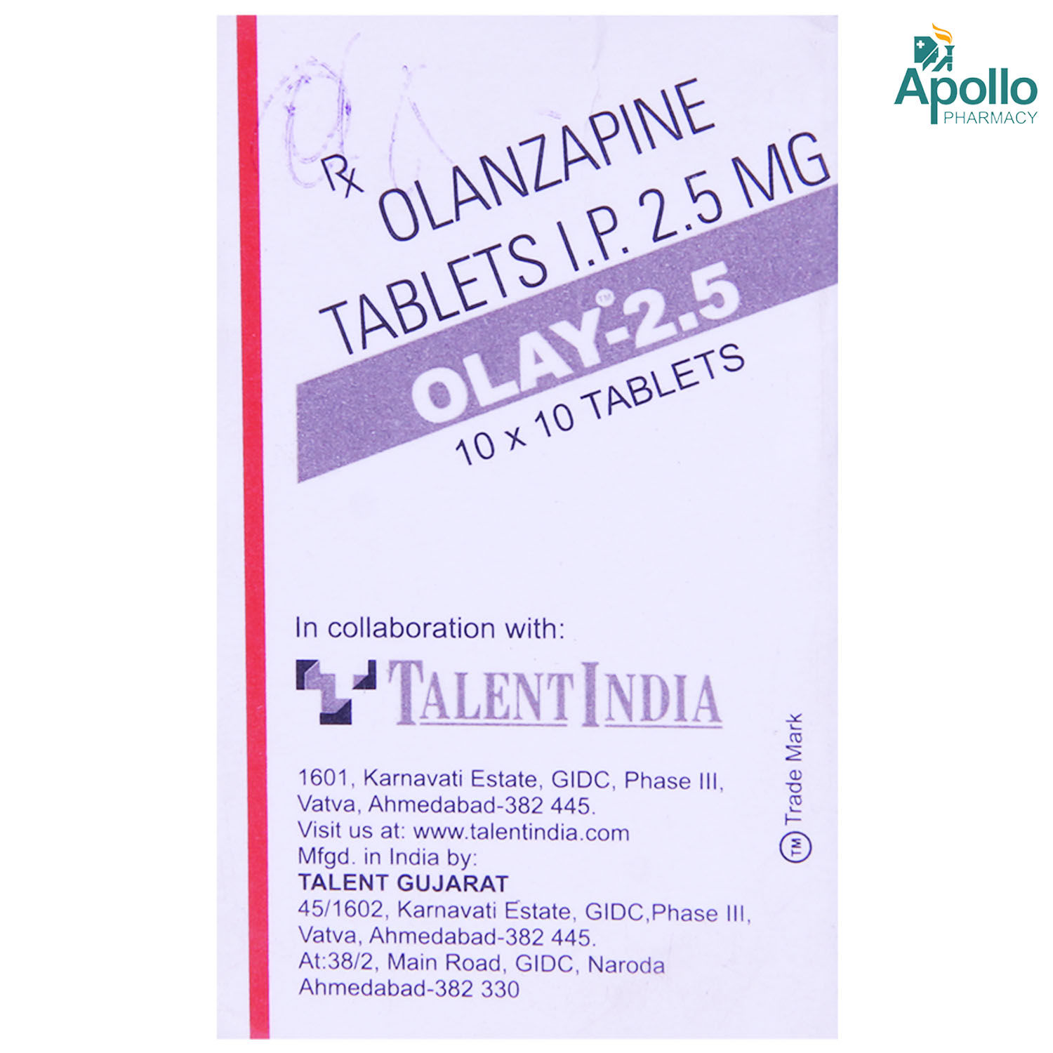 Olay 2.5 Tablet | Uses, Side Effects, Price | Apollo Pharmacy