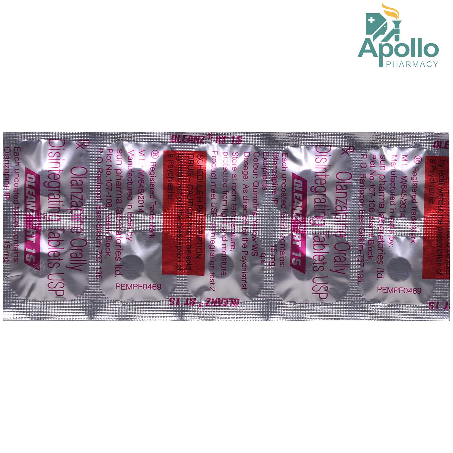 Oleanz RT 15 Tablet 10's Price, Uses, Side Effects, Composition ...