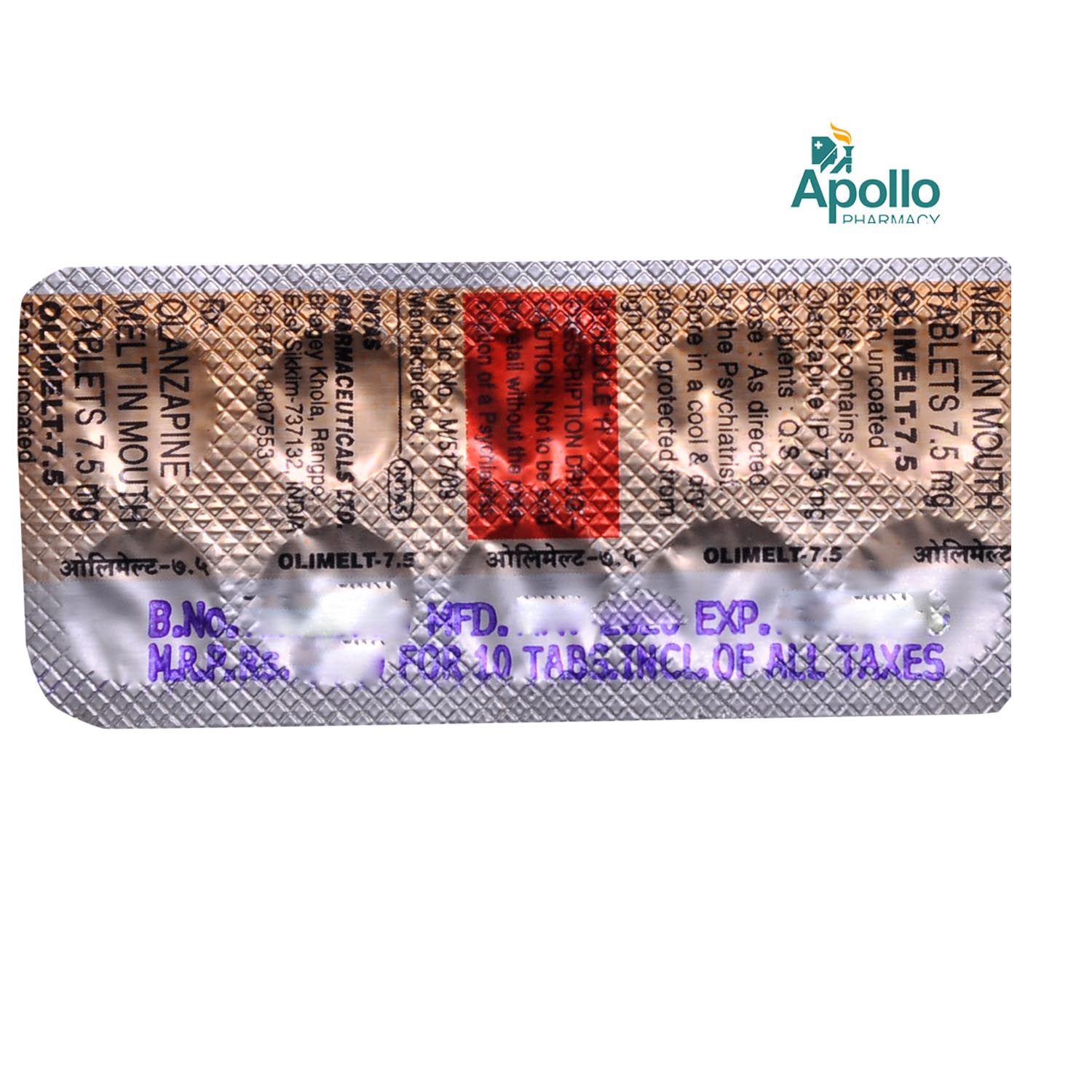 Olimelt 7.5 Tablet 10's Price, Uses, Side Effects, Composition - Apollo ...