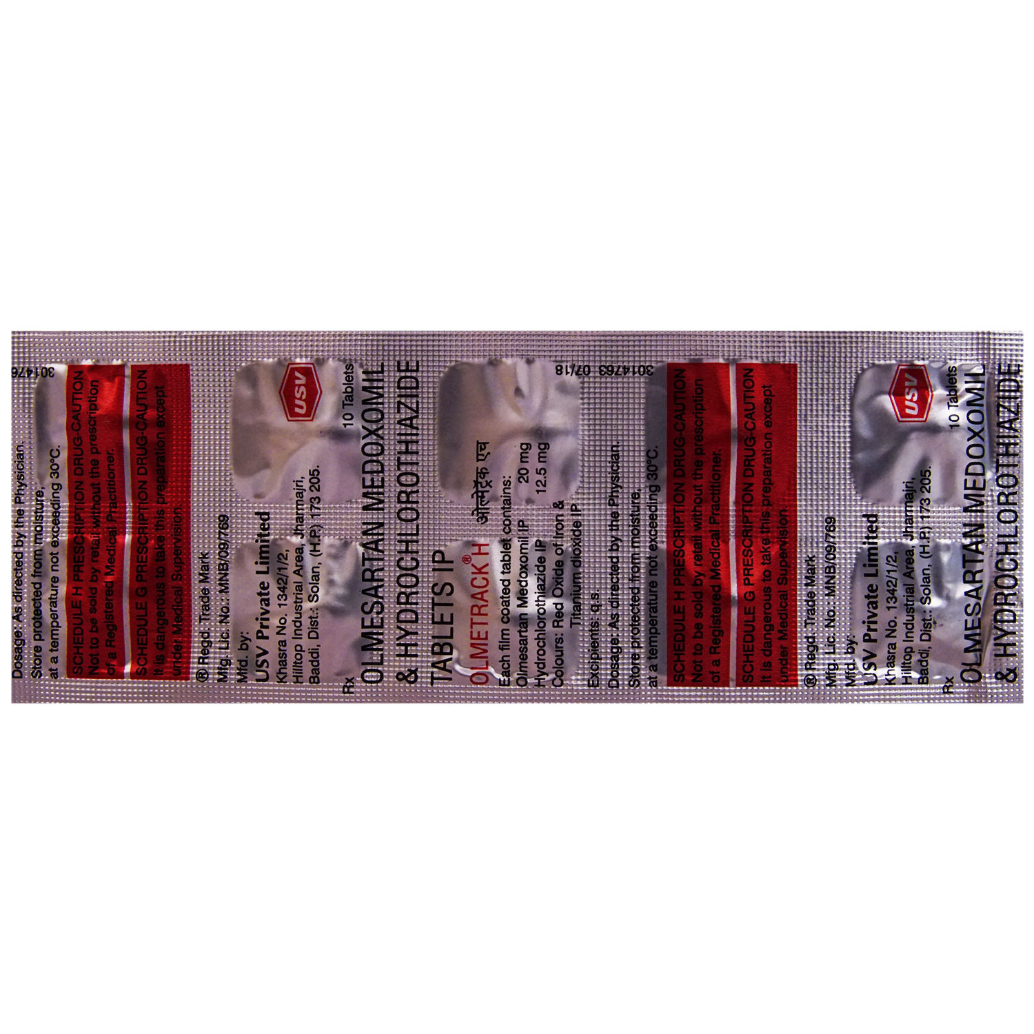 Olmetrack H Tablet 10's Price, Uses, Side Effects, Composition - Apollo ...