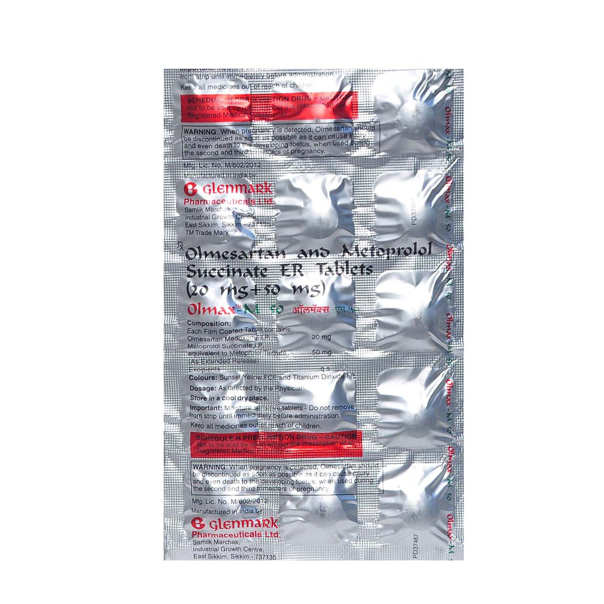 Olmax-M 50 Tablet 15's Price, Uses, Side Effects, Composition - Apollo ...