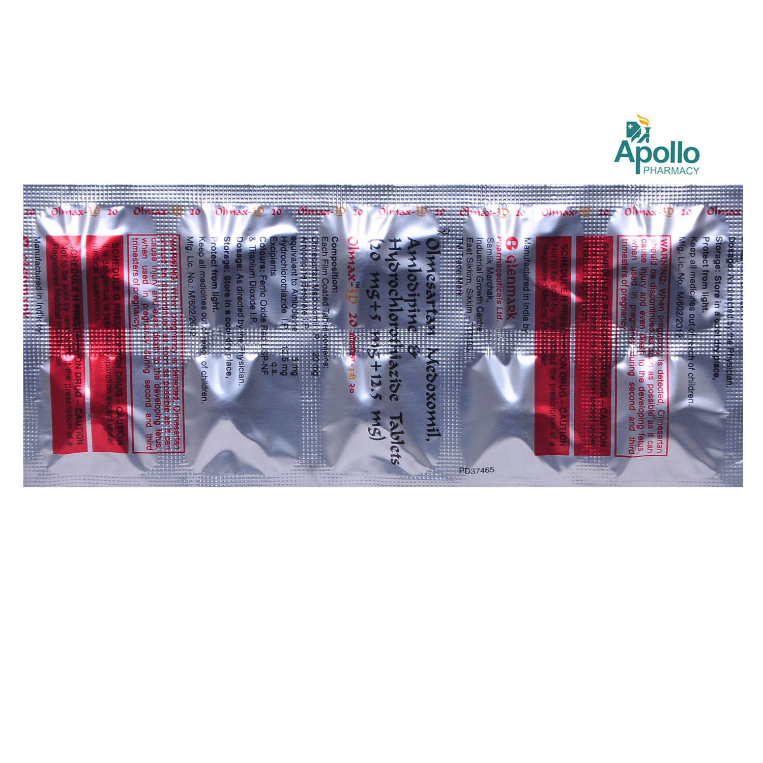 OLMAX 3D 20MG TABLET Price, Uses, Side Effects, Composition - Apollo ...